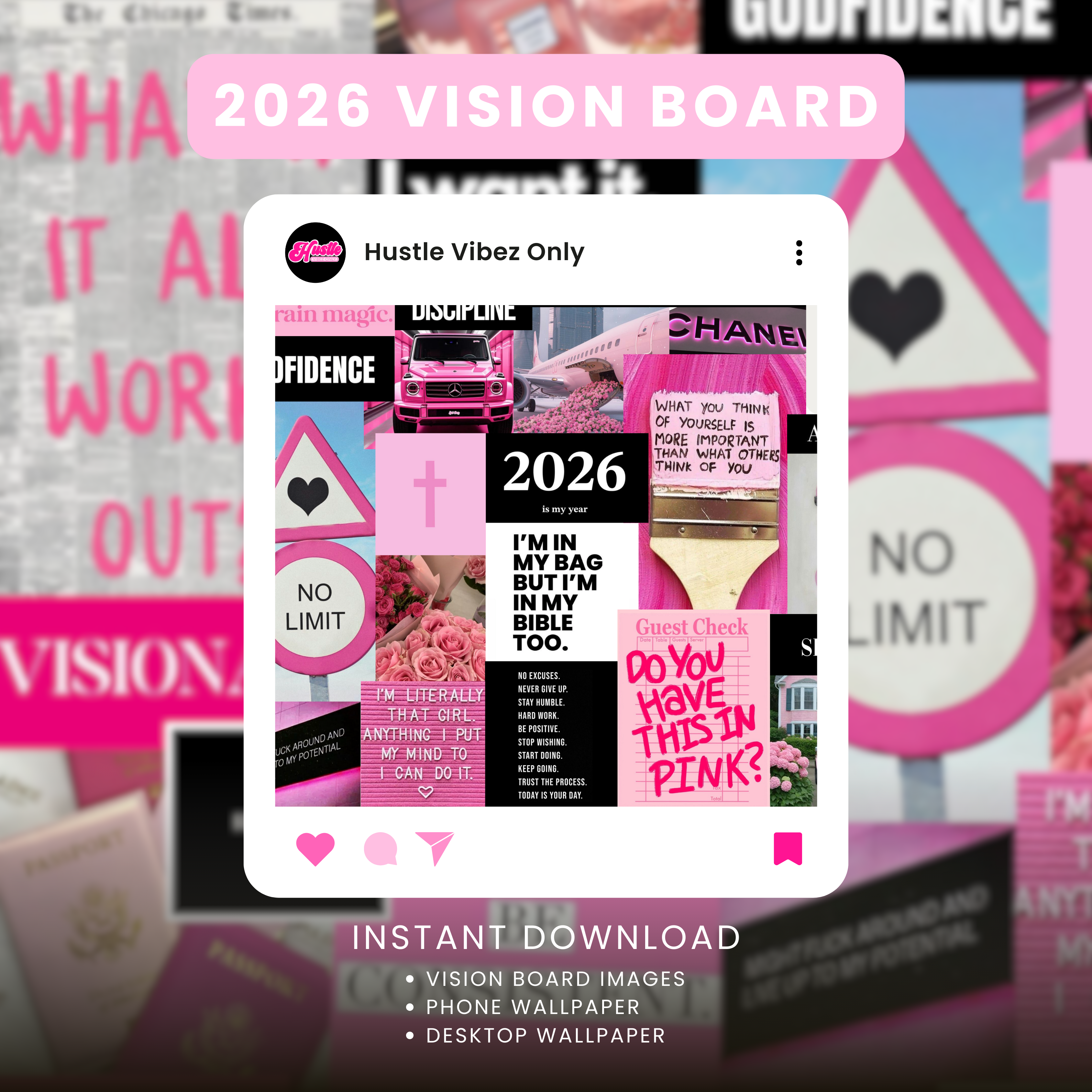 2026 Vision Board - FREEBIE – Hustle Vibez Only